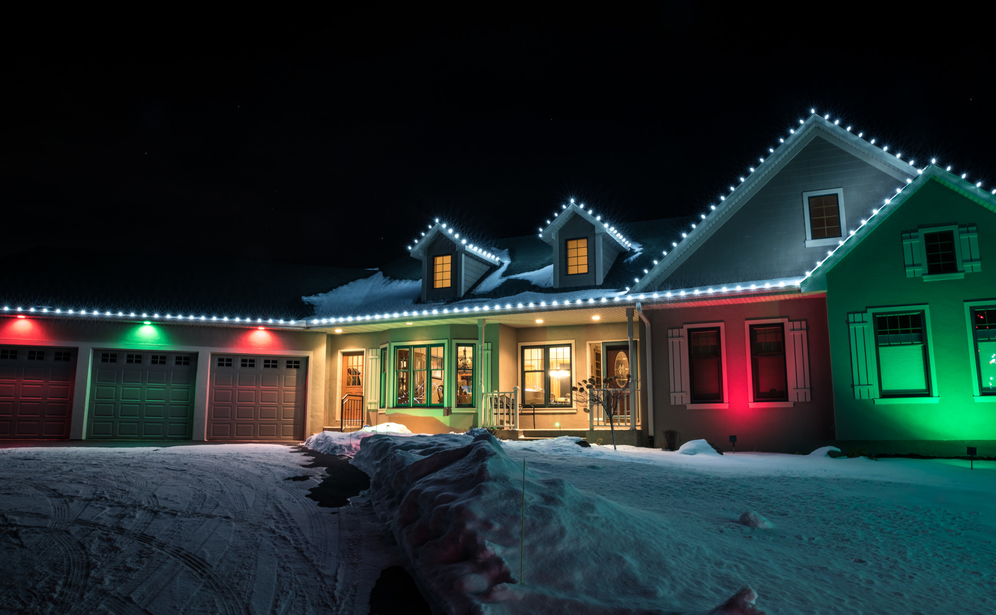 Programmable Color Changing LED Lights Installation | Rainbow